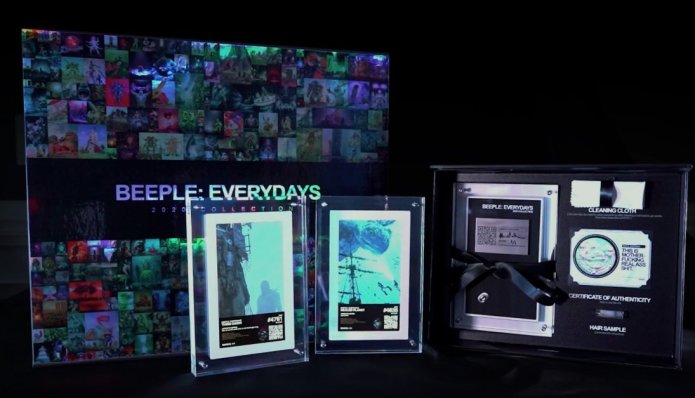 均價11萬美元！數位藝術家Beeple拍賣鏈上實體畫作，潮到你跟不上