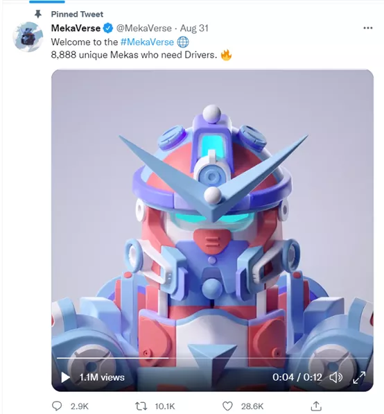 MekaVerse 酷似鋼彈、靠顏值爆紅！ NFT 開賣 7 天成交量破億