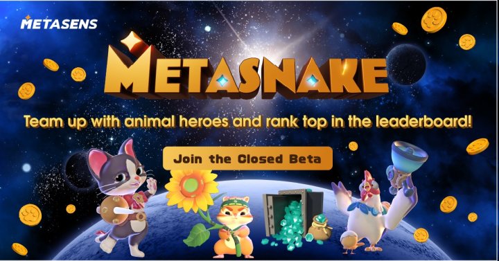 Metasens NFT 市場正式上線！首款 GameFi「METASNAKE」公測