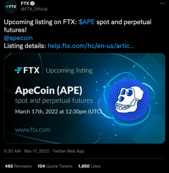 無聊猿宇宙空投代幣！一文迅速理解「ApeCoin」背後組織、使用途徑及代幣分配