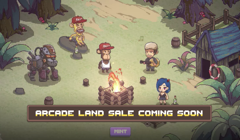無聊猿遊戲團隊最新力作！兼具社交及GameFi的元宇宙「Arcade」，土地販售4/1啟動！