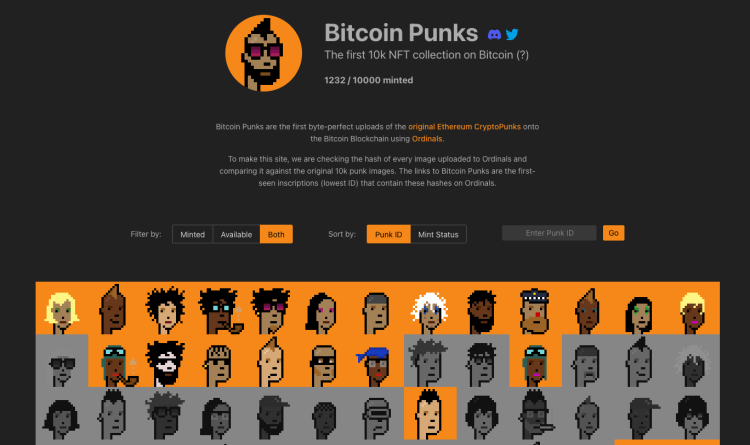 Bitcoin Punks 上漲百倍？詳解比特幣網絡 NFT 項目和基建現狀