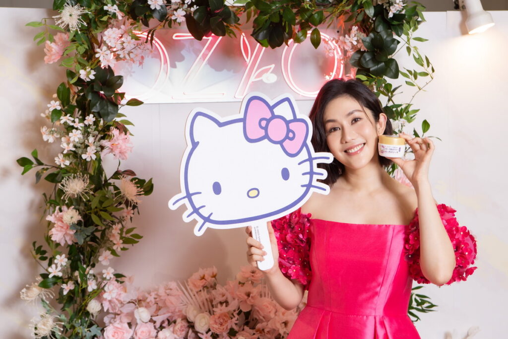 OZIO X Hello Kitty 攜手推出春日聯名限定款 代言人王宇婕化身一日店長，展現歐姬兒凍齡奇蹟