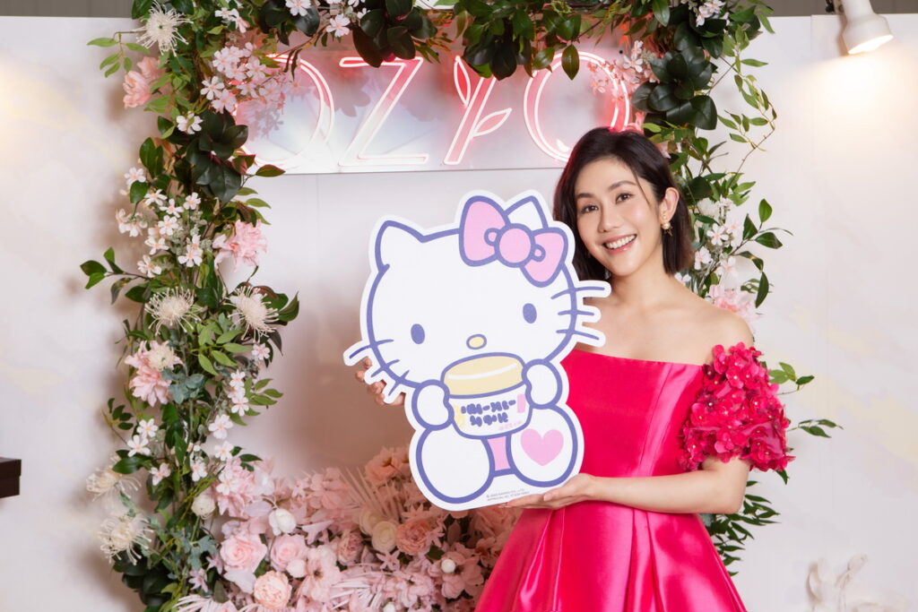 OZIO X Hello Kitty 攜手推出春日聯名限定款 代言人王宇婕化身一日店長，展現歐姬兒凍齡奇蹟