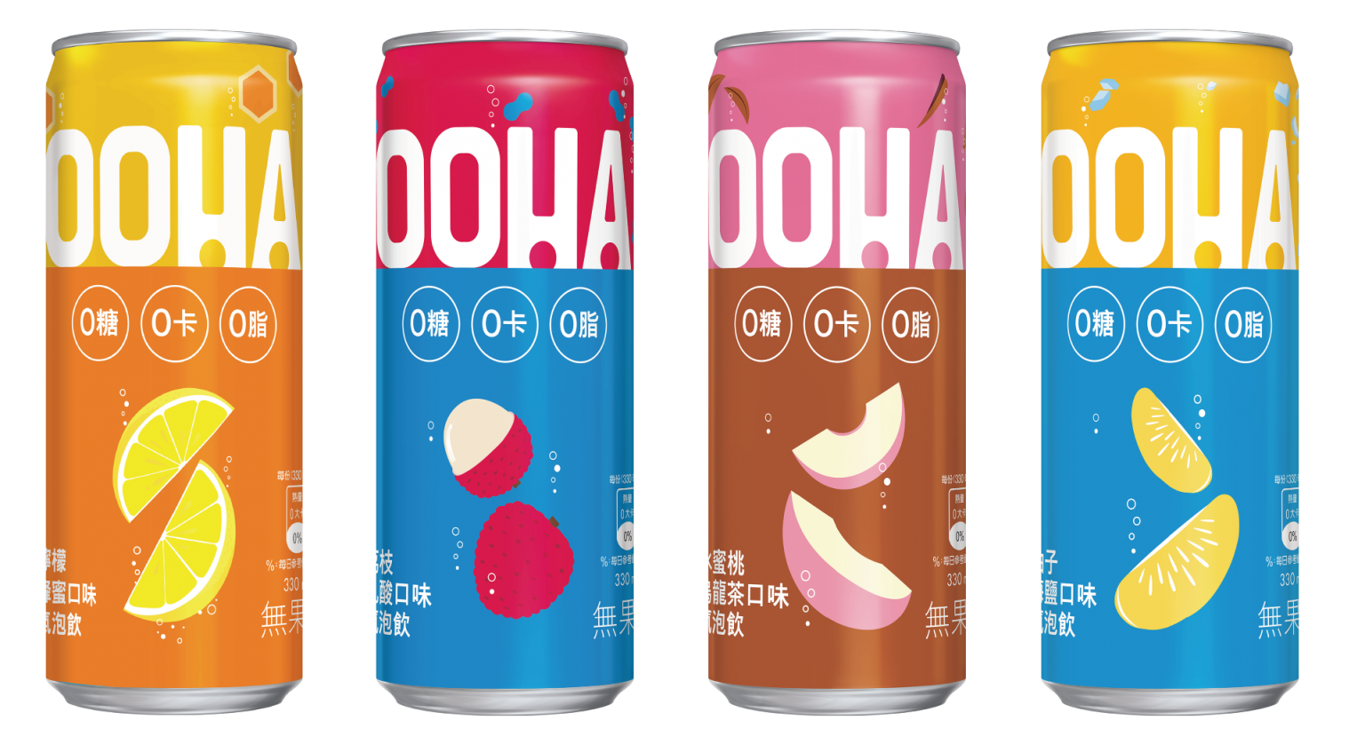 雙風味無糖氣泡飲品牌 「OOHA」全新檸檬蜂蜜口味上市搶年輕消費族群