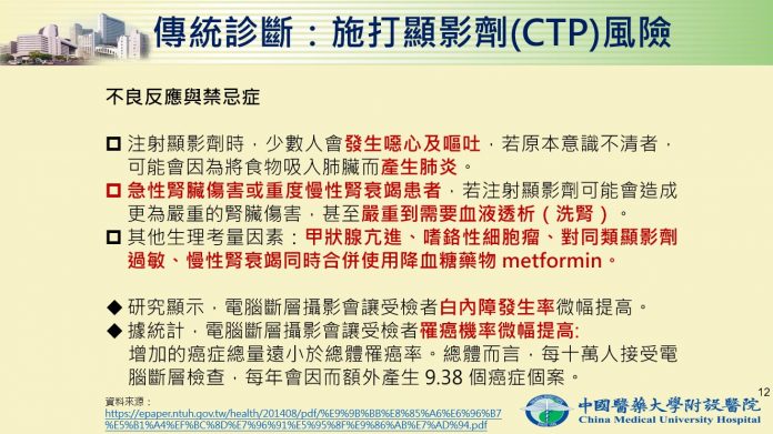 中國附醫「iStroke腦中風診斷平台」 CT免顯影劑90秒AI鎖定腦傷區與體積