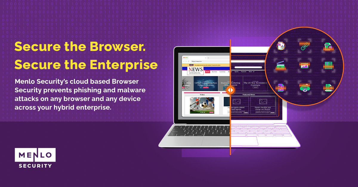 Menlo Security以業界首創AI驅動技術重新定義上網安全，有效防止釣魚和勒索軟體滲透攻擊