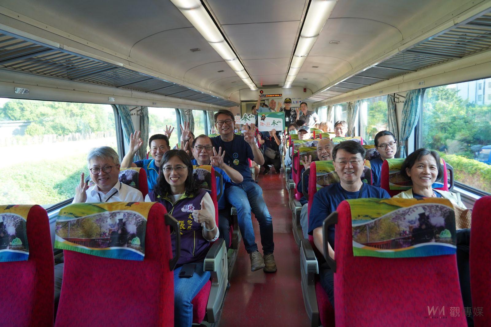 （有影片）／二水國際跑水節港日遊客初體驗搭國王號DT-668蒸汽火車