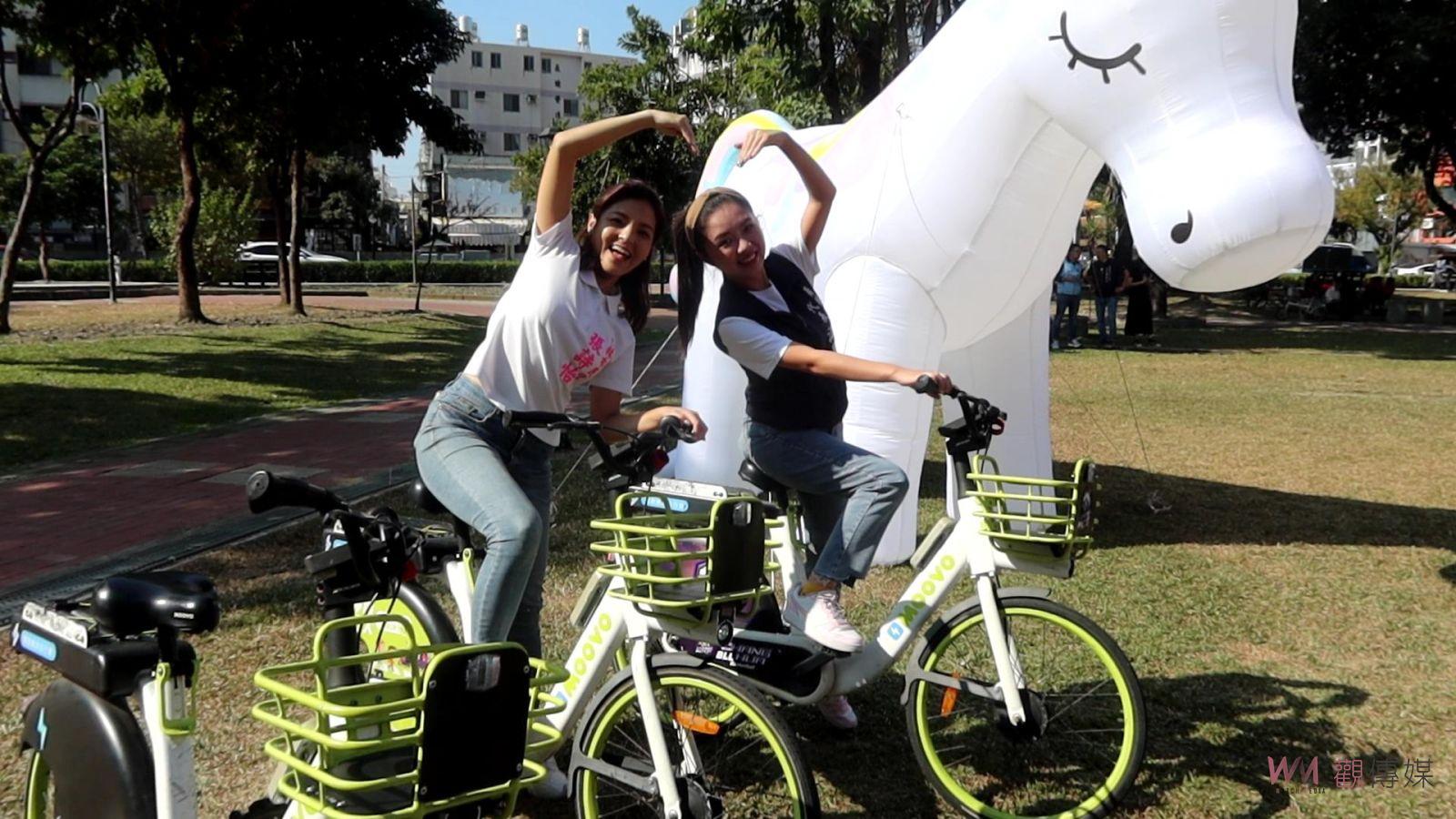 （有影片）／小確幸！1元就能在員林市騎MOOVO智慧自行車半小時