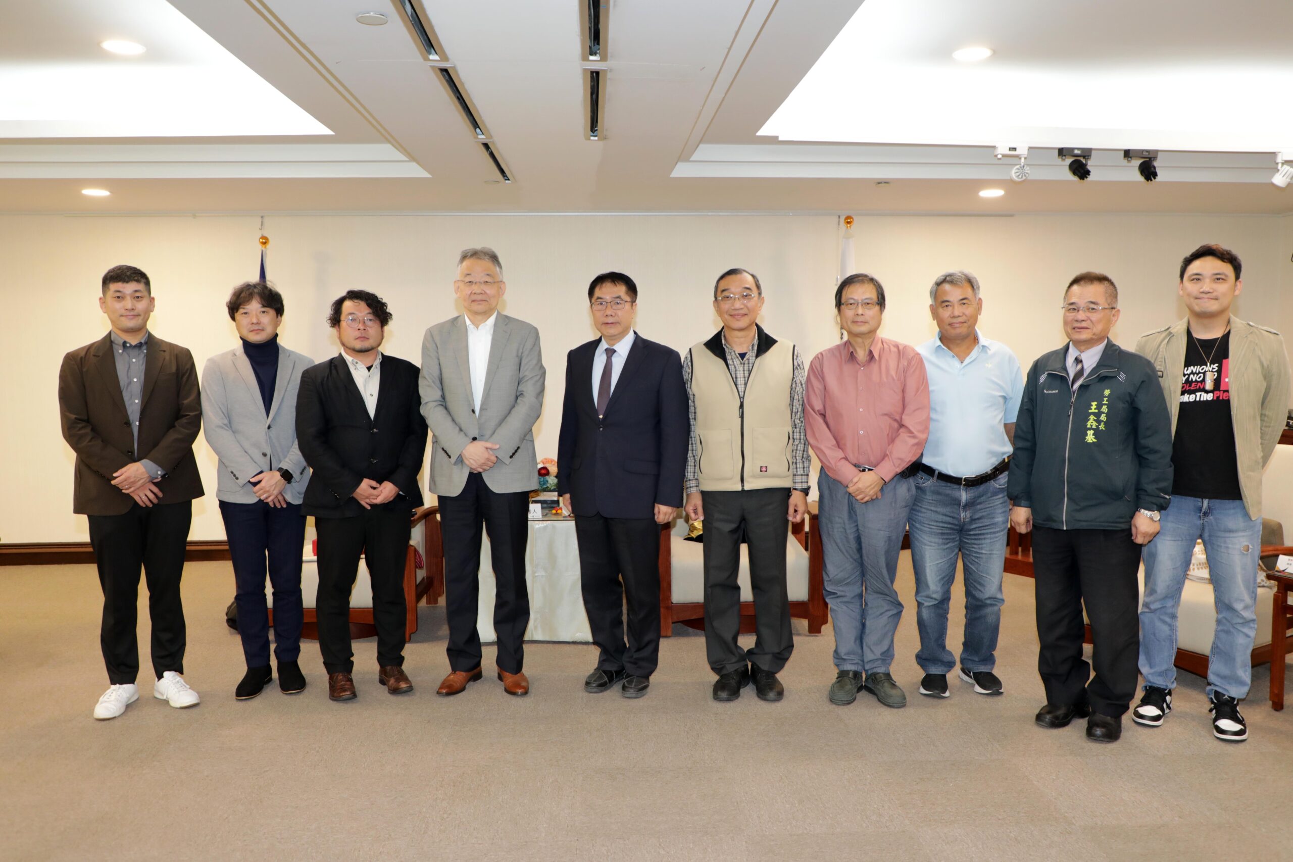 日本UA ZENSEN工會與台灣石油工會率團來訪 黃偉哲盼深化台日交流共創雙贏