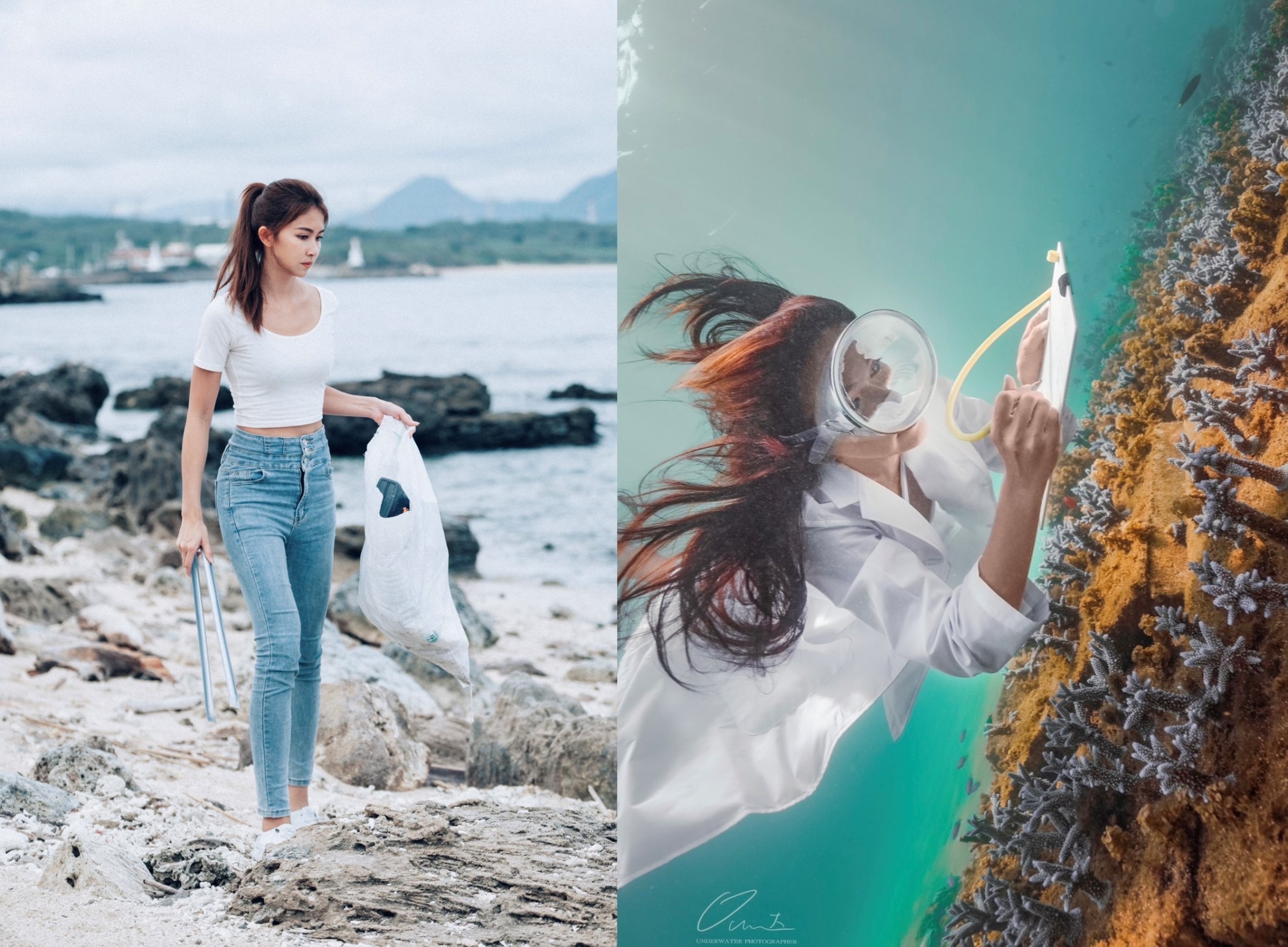 「行走的美人魚」鄭婷怡Ting Yi化身海洋大使｜守護海洋及永續生態