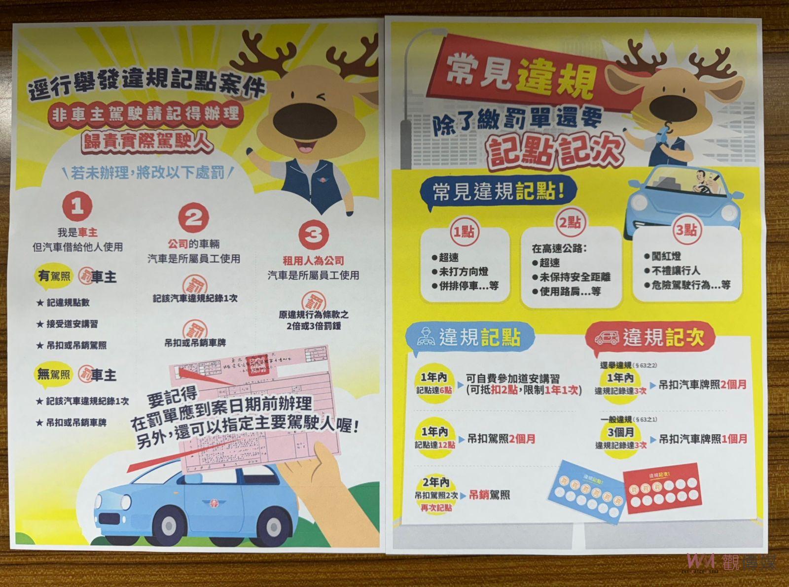 收到紅單罰單應受記點、記次處分 要歸責實際駕駛人喔