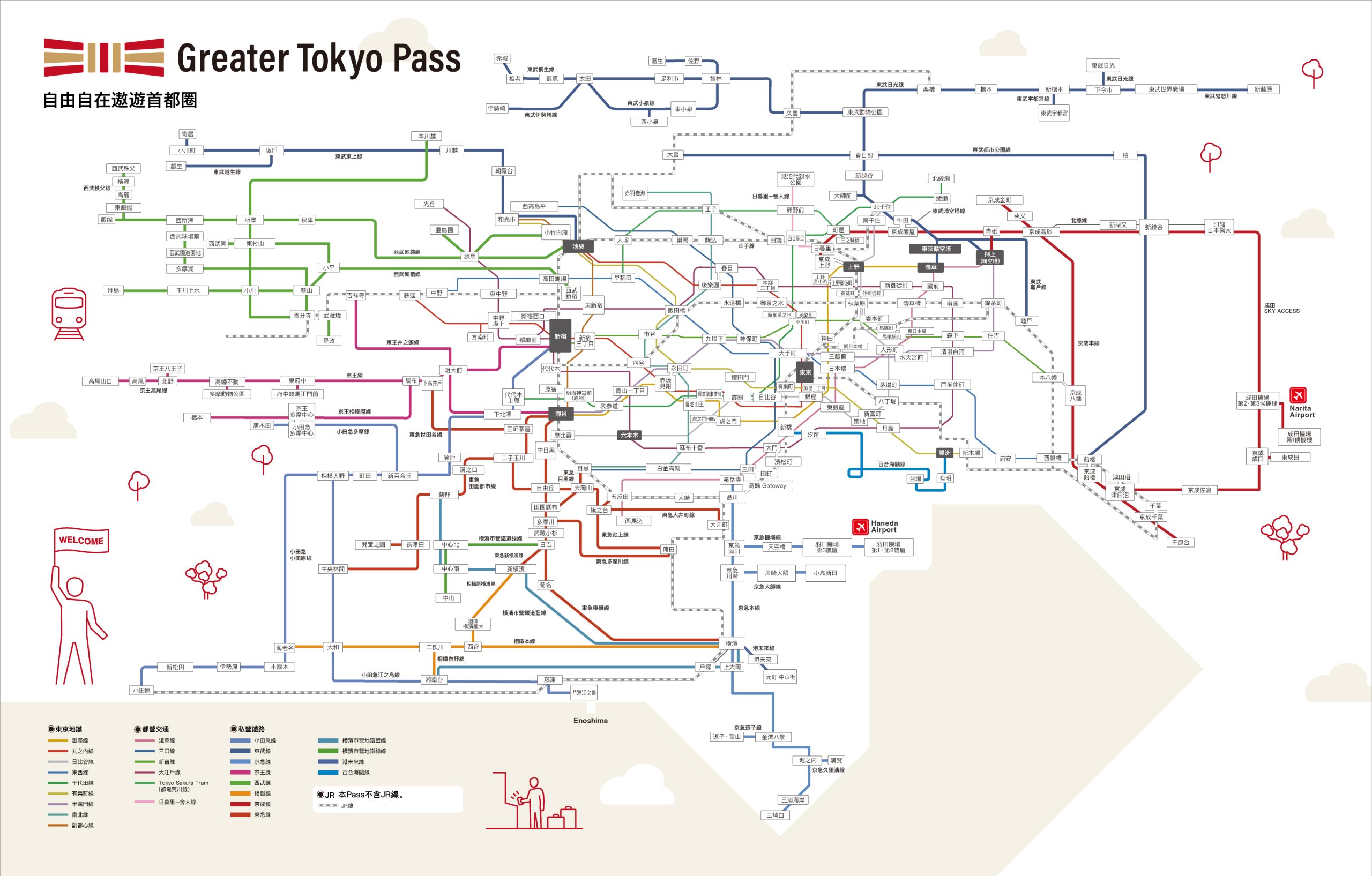 日本關東自由行必備！全新 Greater Tokyo Pass 交通優惠7月上線