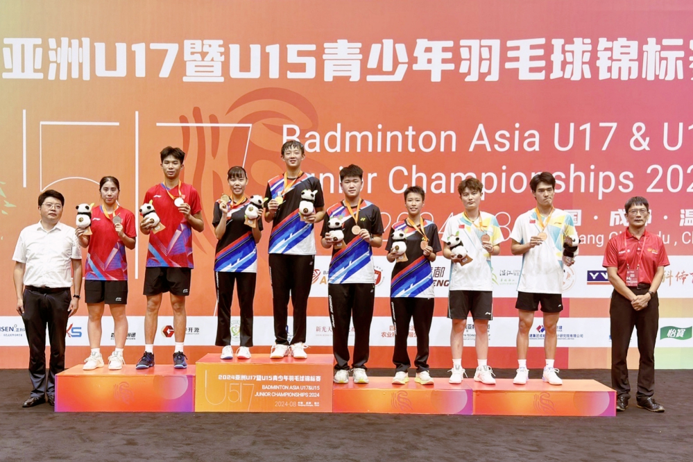 新星閃耀! 2024亞洲U17暨U15青少年羽球錦標賽中華隊榮獲2金2銀4銅