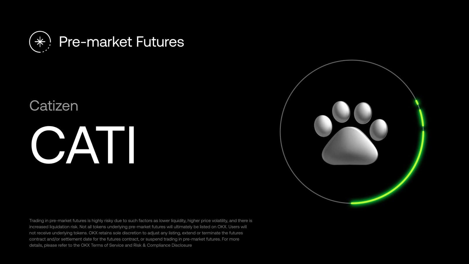 OKX 上線「CATI 盤前交易」獎勵活動！同步預告「CATI 現貨交易」9/20 開盤