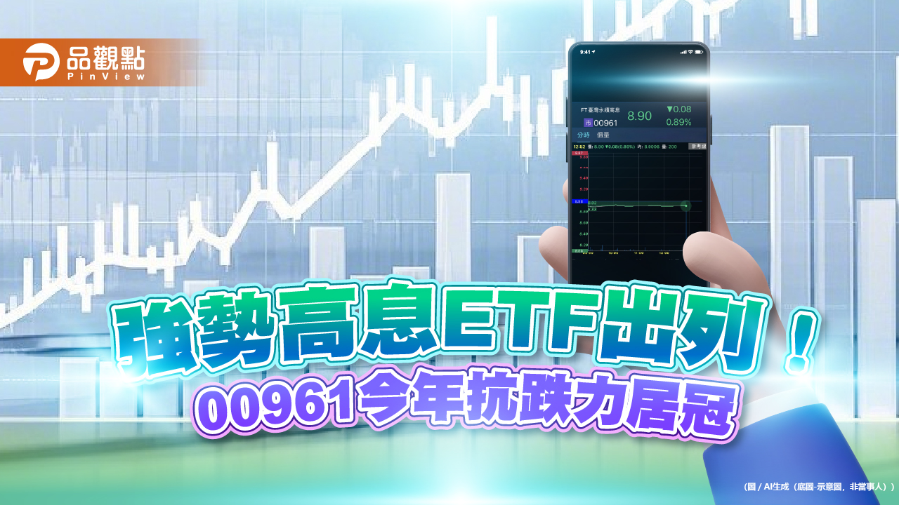 高息ETF排行榜！00961今年來最抗跌 與00919同訴求精準選股
