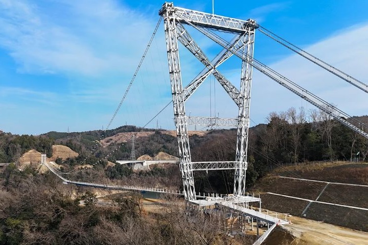 日本最長行人專用吊橋2025正式啟用 大阪近郊冒險去