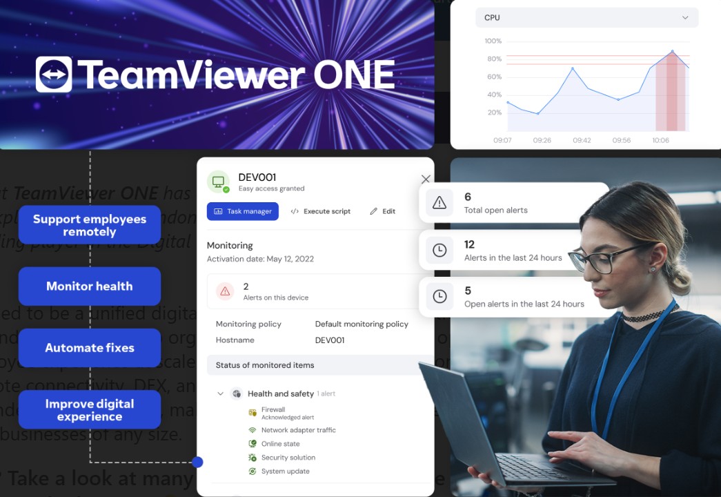 從IT效率到商業價值：TeamViewer One如何以DEX與AI打造數位競爭力